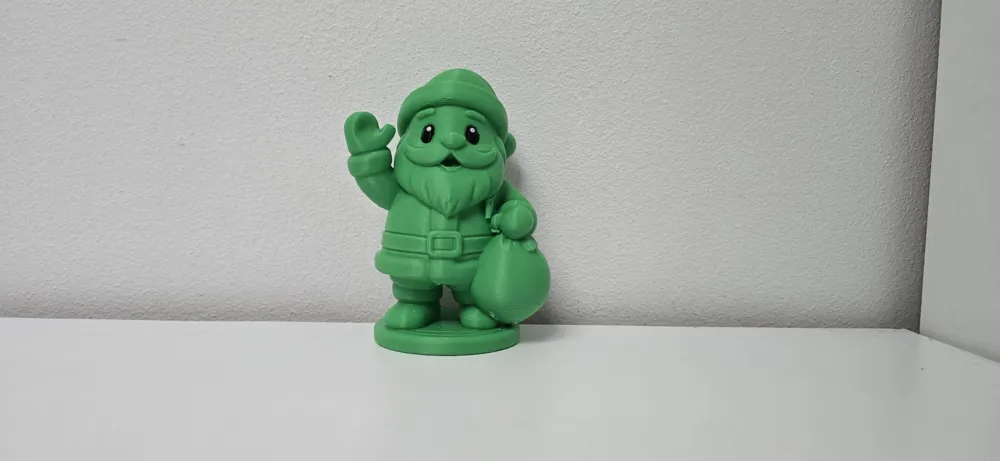 Waving Santa with Gift Sack Christmas Figure - Free 3D Print Model ...