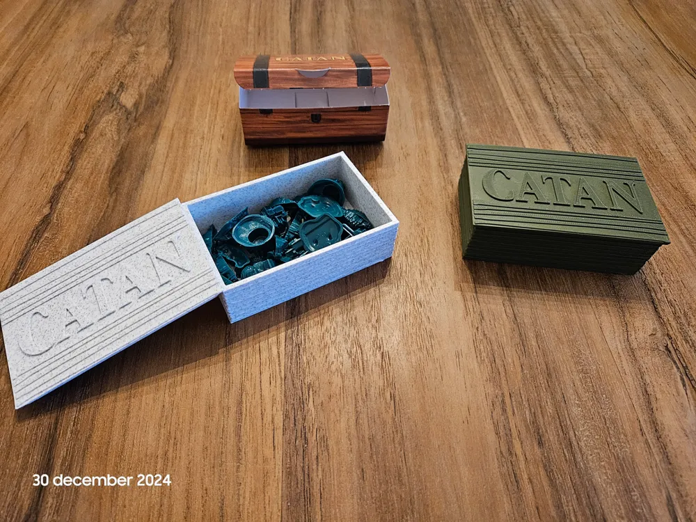 Catan Treasure Chest For Catan Pieces - Free 3D Print Model - MakerWorld