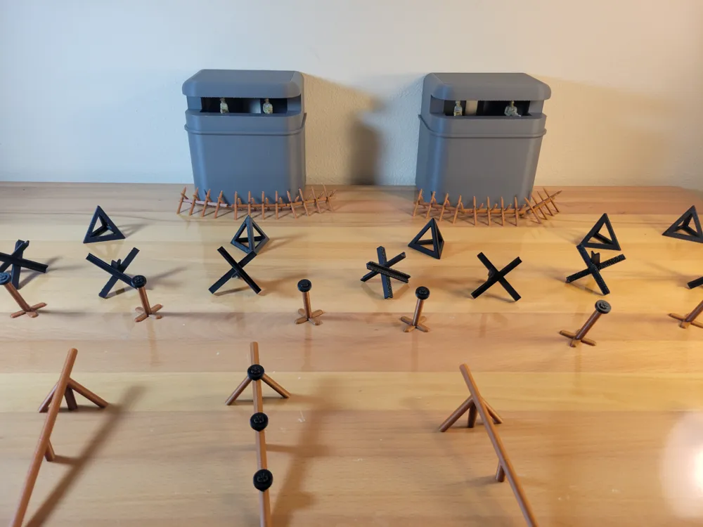D-Day Beach Obstacle Tetrahedron - Free 3D Print Model - MakerWorld
