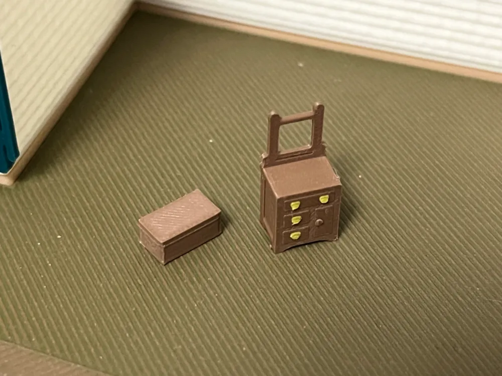 HO Scale Beds and Wash Cabinet by Festavius - MakerWorld