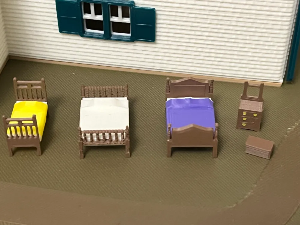 HO Scale Beds and Wash Cabinet - Free 3D Print Model - MakerWorld