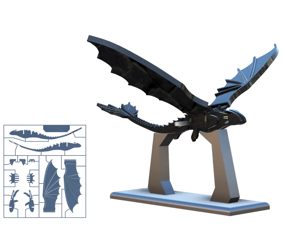 Toothless Dragon Kit Card - Christmas Gift by Xenith3D - MakerWorld