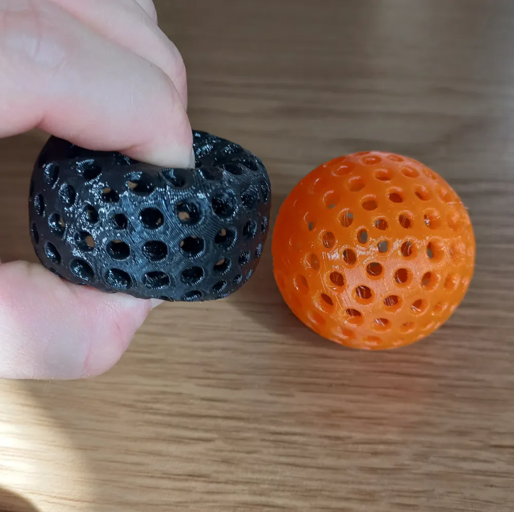 Flexible Perforated Ball - Free 3D Print Model - MakerWorld