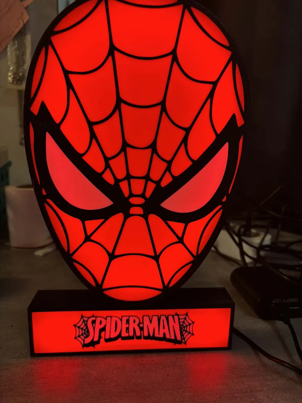 Spiderman lamp - Free 3D Print Model - MakerWorld