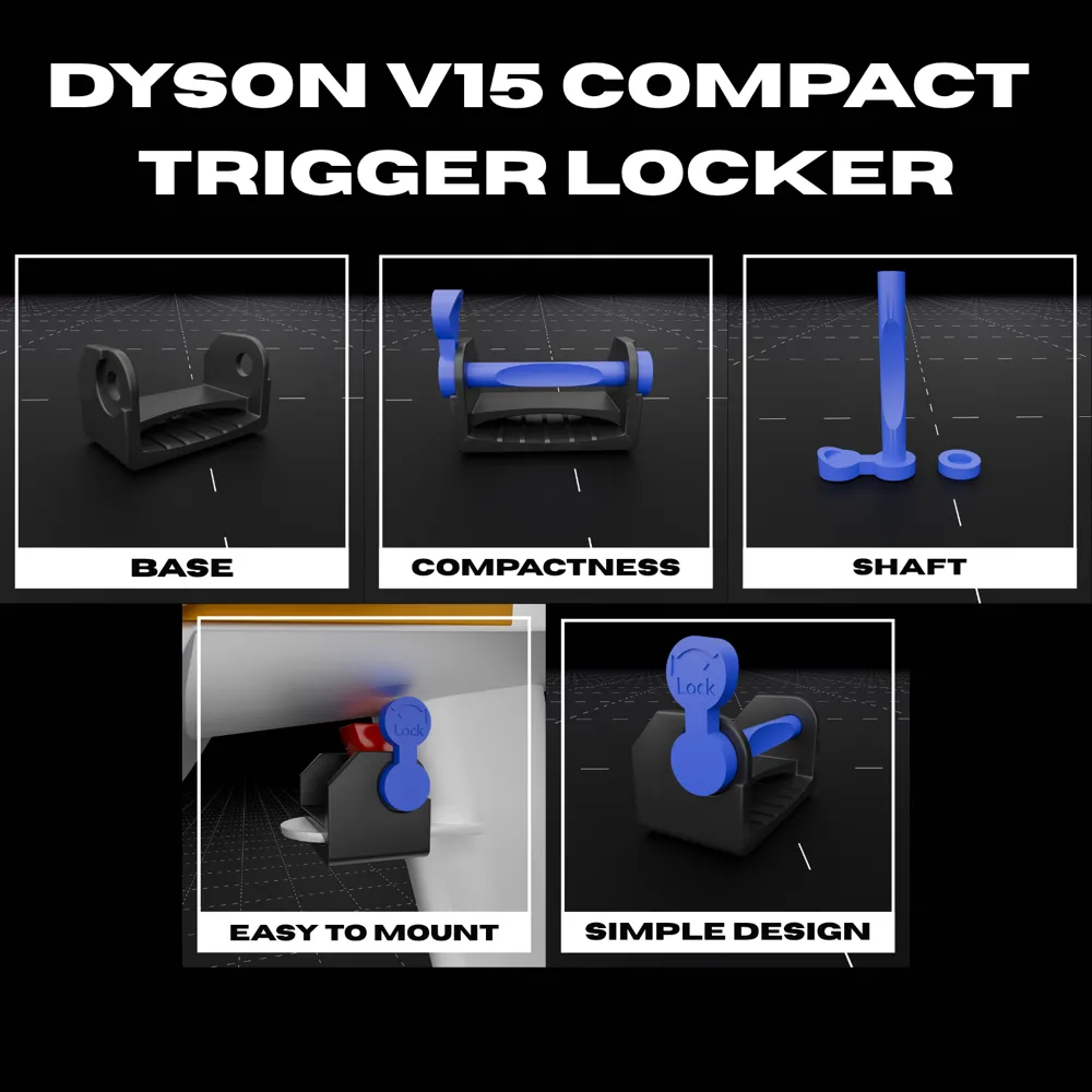 DYSON V15 COMPACT TRIGGER LOCKER by 3d_fact MakerWorld: Download Free ...