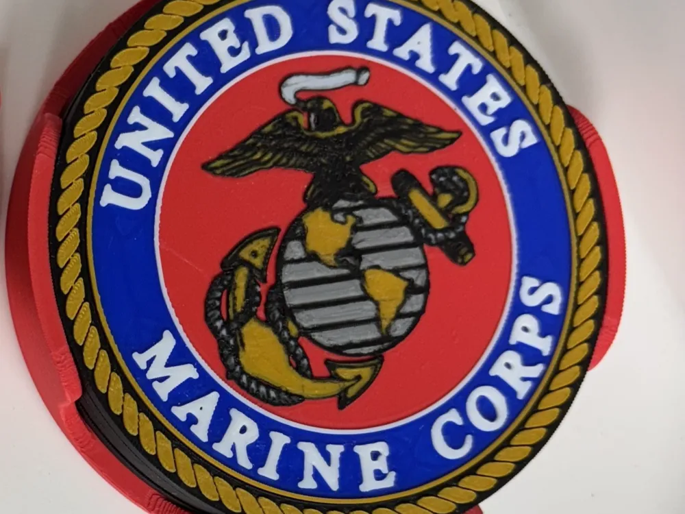 USMC coasters by dysfunctional dad - MakerWorld