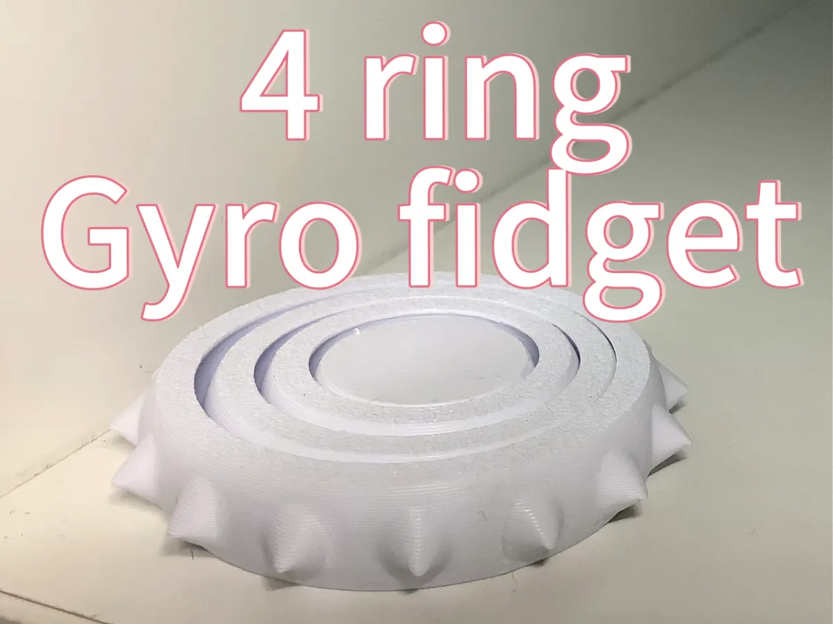 4 ring gyro fidget - Free 3D Print Model - MakerWorld