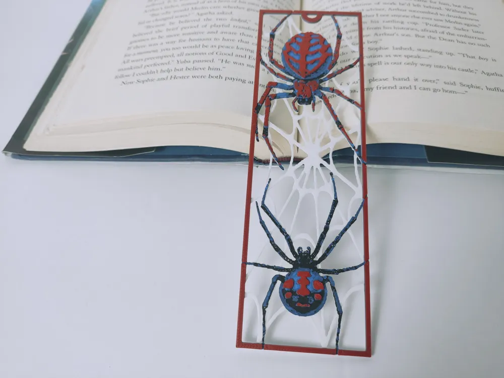 Spiderman's Spiders - Bookmark by 3djd MakerWorld: Download Free 3D Models