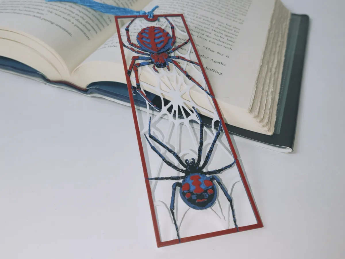 Spiderman's Spiders - Bookmark - Free 3D Print Model - MakerWorld