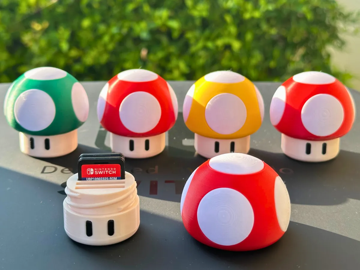 Nintendo Switch Game Case (Mario Mushroom Edition) - Free 3D Print ...