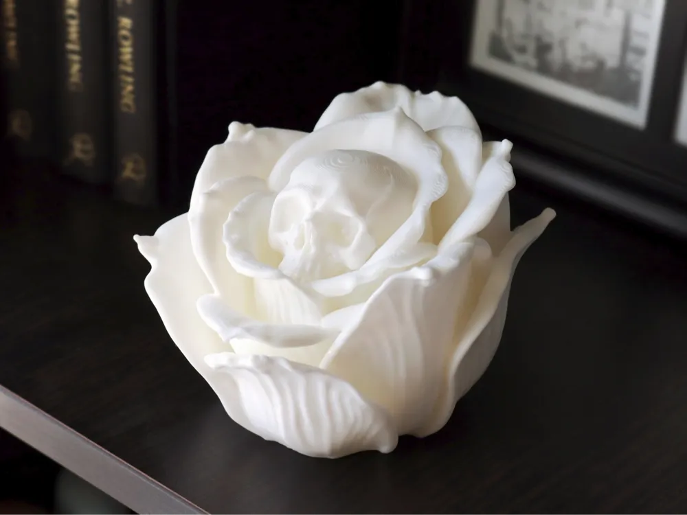 Skull Rose - Free 3D Print Model - MakerWorld