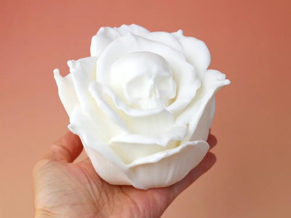 Skull Rose by Crow_ck MakerWorld: Download Free 3D Models