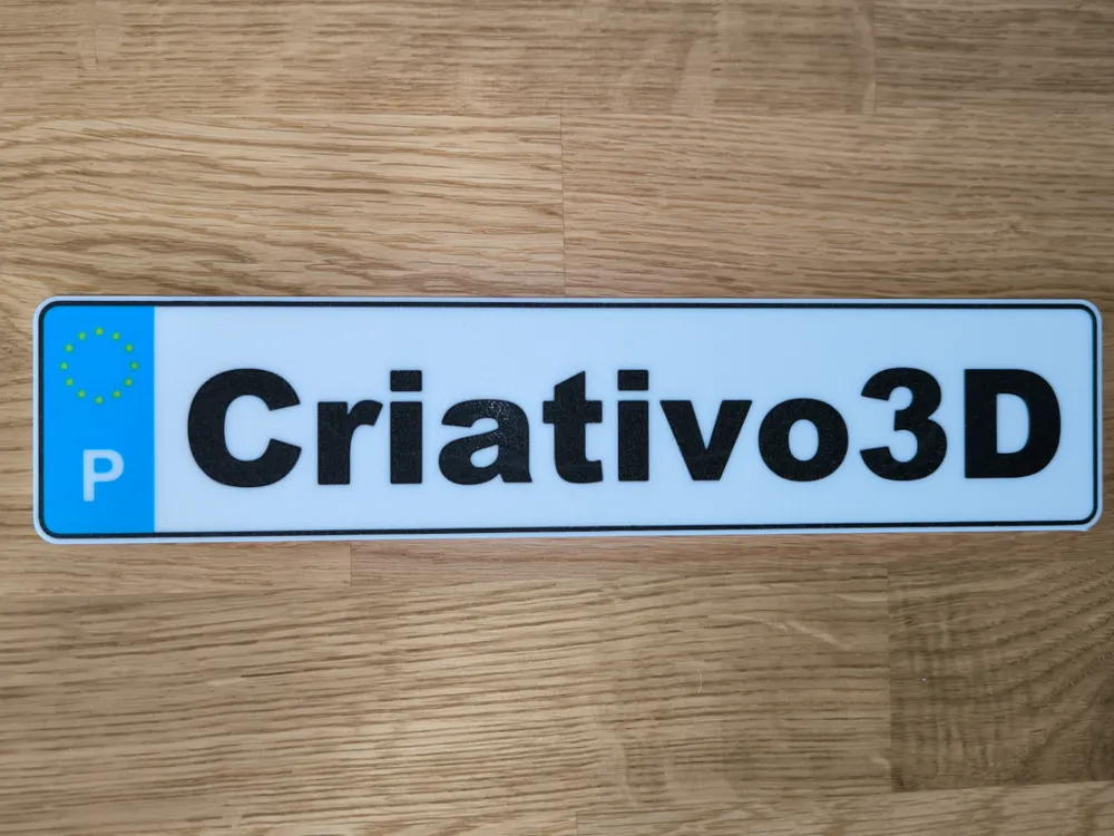 Customizable Registration Plate by Criativo 3D - MakerWorld