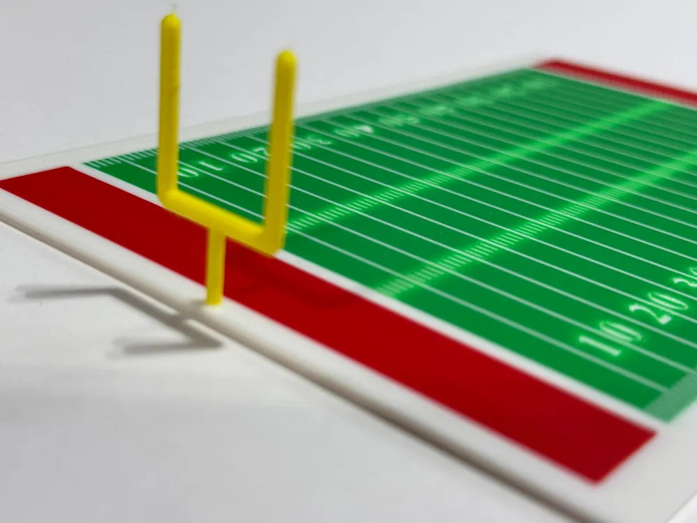 Multicolor Desktop Football Field - Free 3D Print Model - MakerWorld