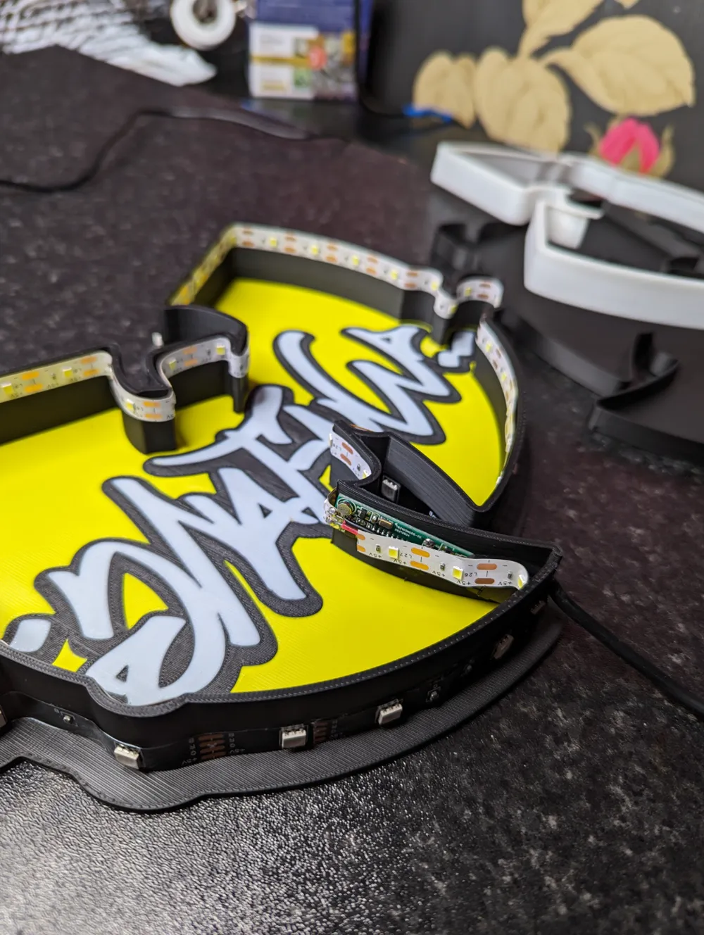 Wu Tang wall mounted light box by NotTooShabbyCreations - MakerWorld