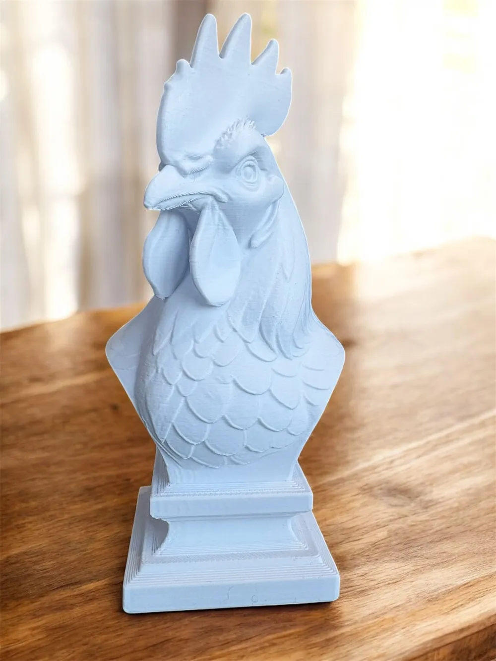 Rooster Bust – Fun Decorative Sculpture - Free 3D Print Model - MakerWorld