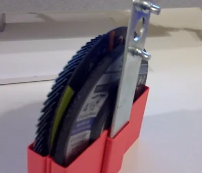 A very simple angle grinder attachment organizer by user1883635748 ...