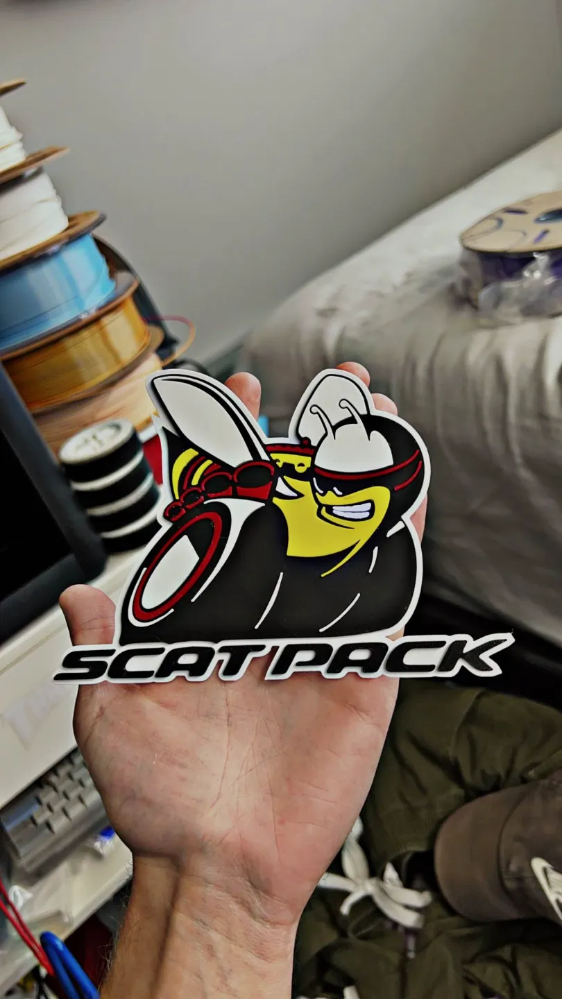 Dodge Scat Pack Emblem by xer0xys MakerWorld: Download Free 3D Models