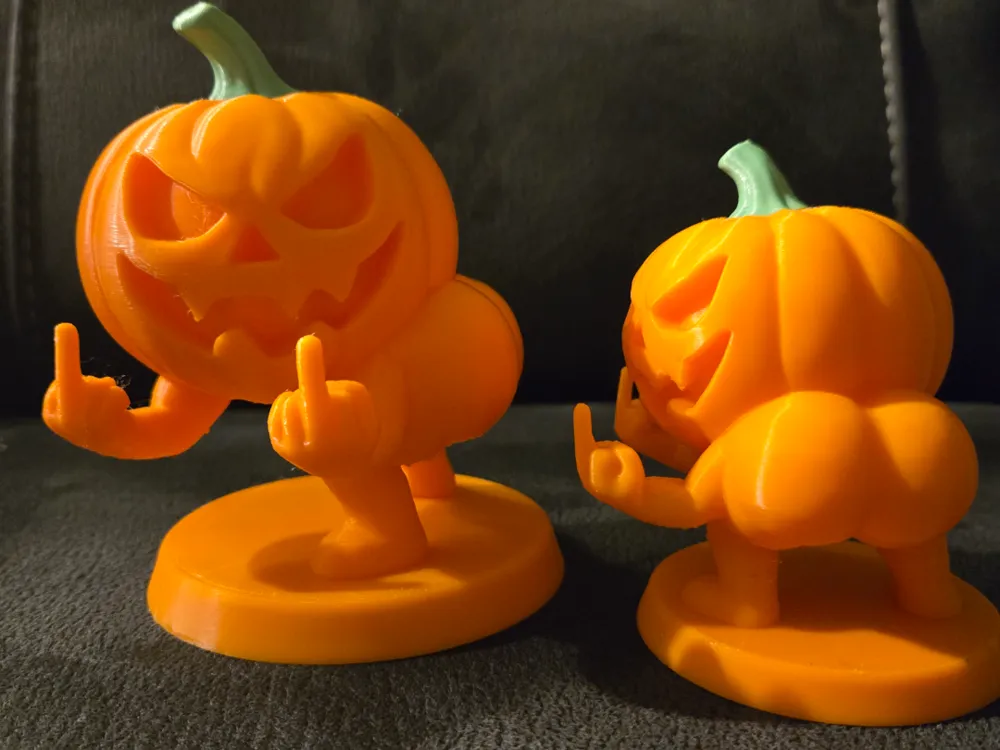 Rude Pumpkin - Free 3D Print Model - MakerWorld