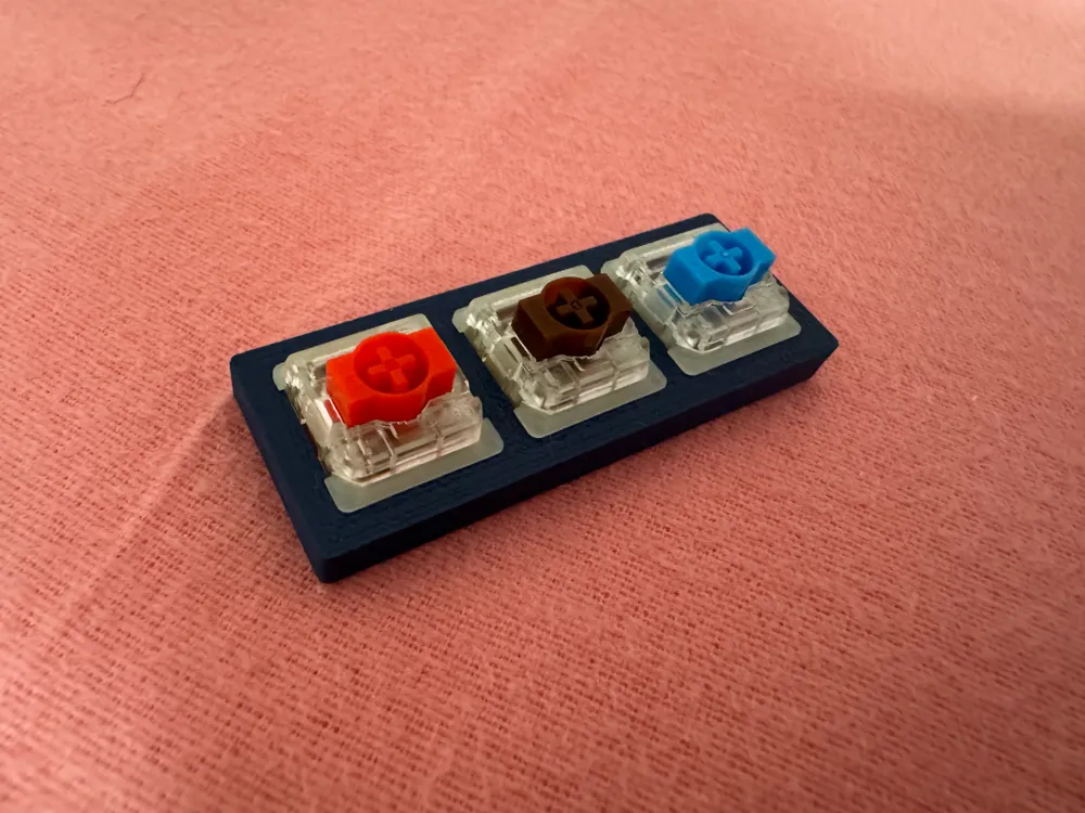 1x3 low profile key switch tester by mayniklas - MakerWorld