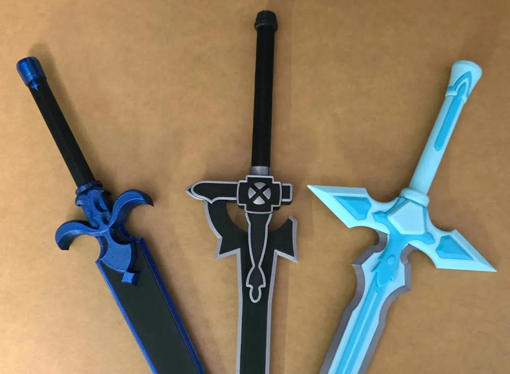 Night Sky Blade Sword Art Online (SAO) - Free 3D Print Model - MakerWorld