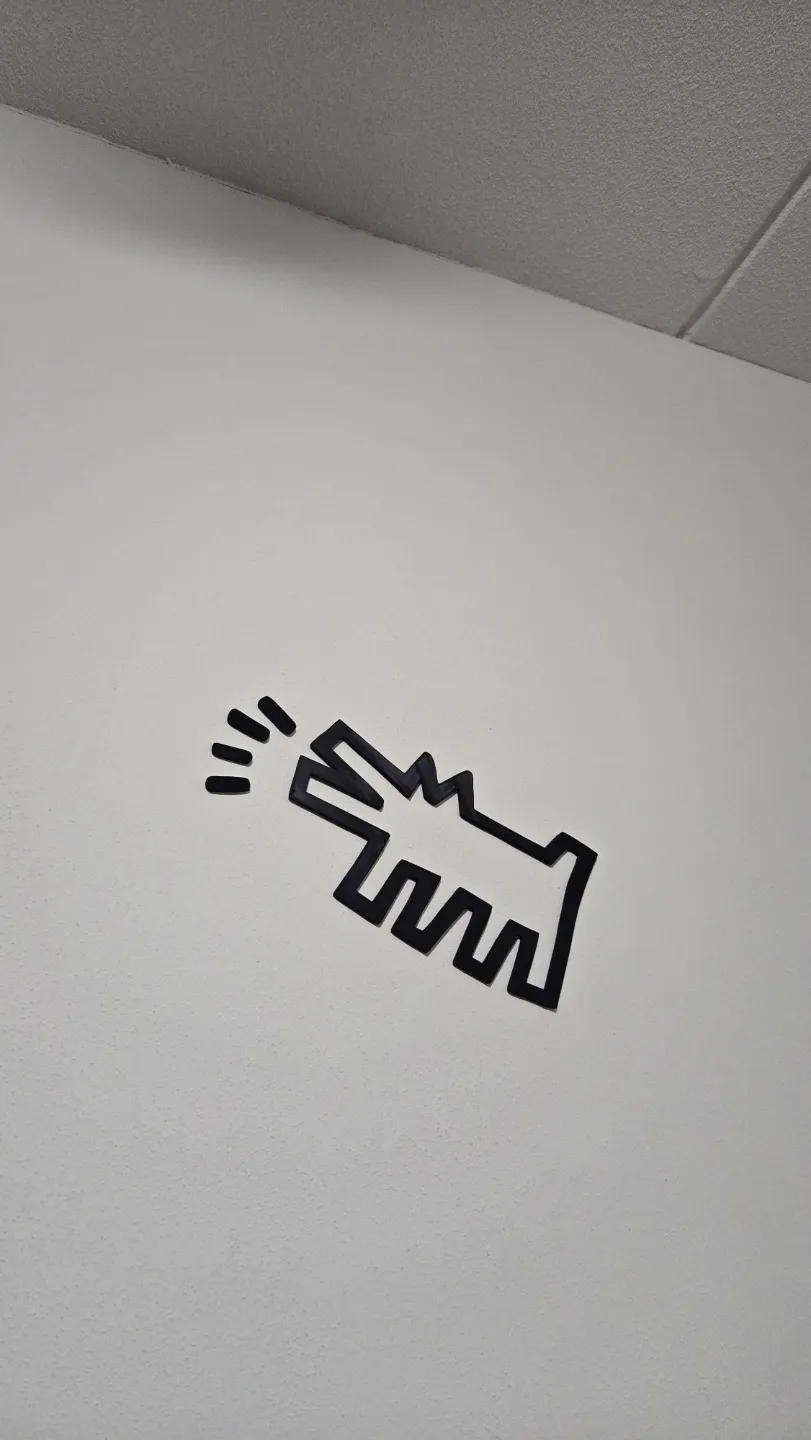 Keith Haring Barking Dog - Free 3D Print Model - MakerWorld