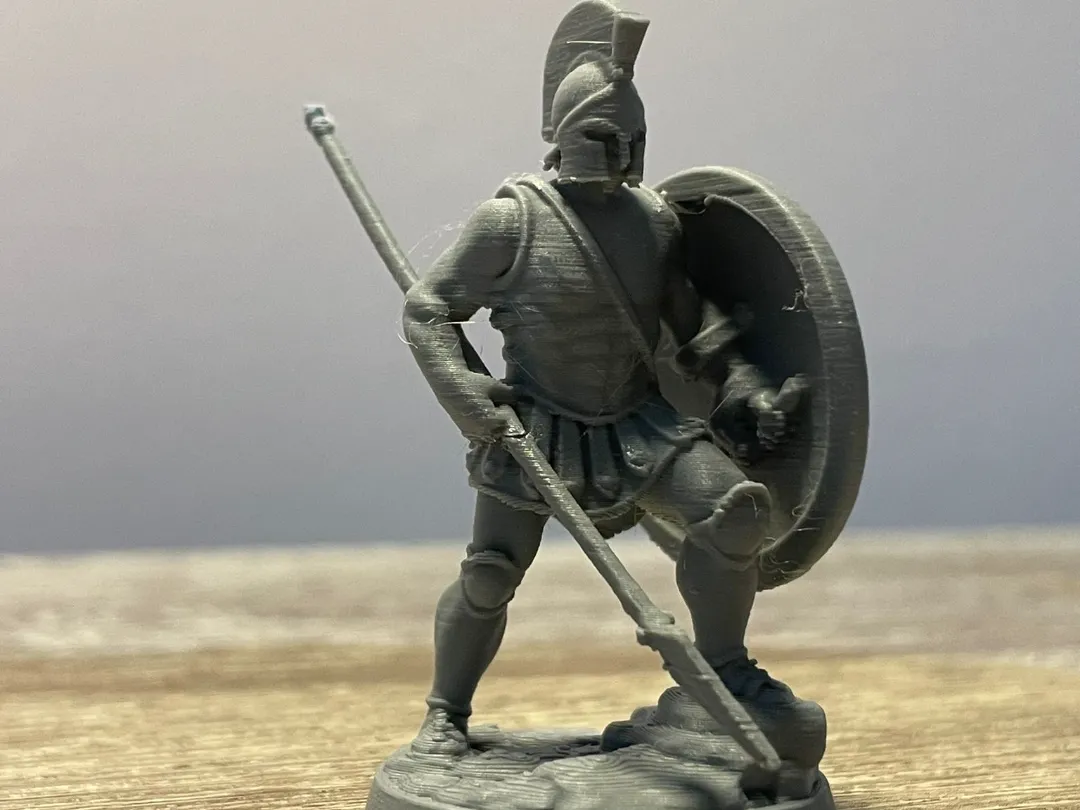 Ancient Greek Warrior with Spear and Shield - Free 3D Print Model ...