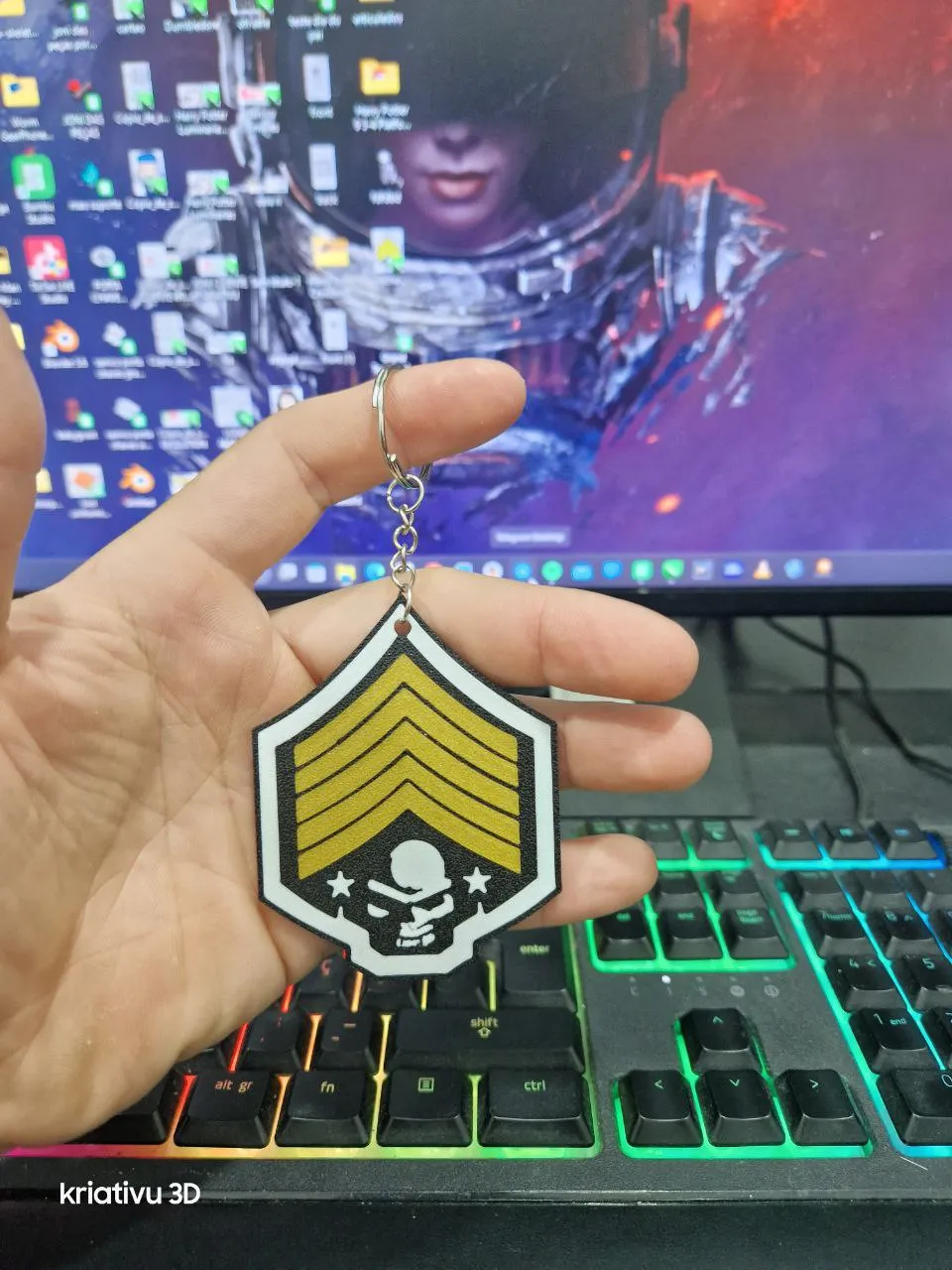 keychain esquad echo - Free 3D Print Model - MakerWorld