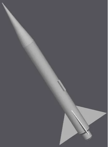 LAUNCHABLE GLUELESS MODEL ROCKET physics comp. by Printcision ...