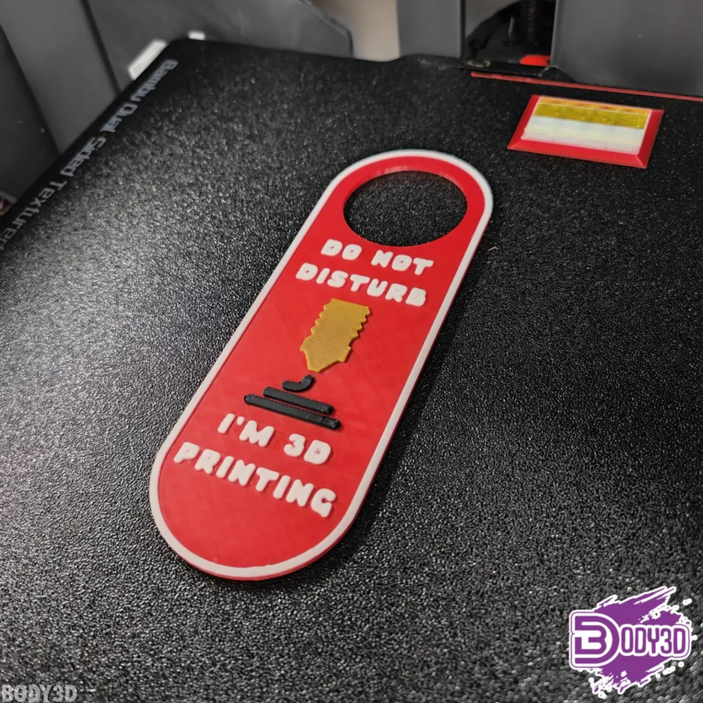 Do Not Disturb Plate - I Am 3D Printing by BODY3D - MakerWorld