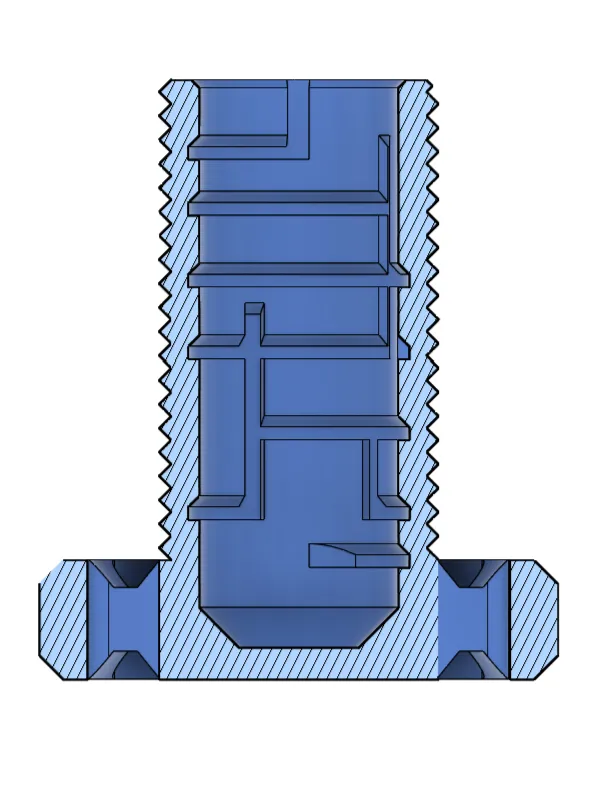Two way screw with hidden compartment - Free 3D Print Model - MakerWorld