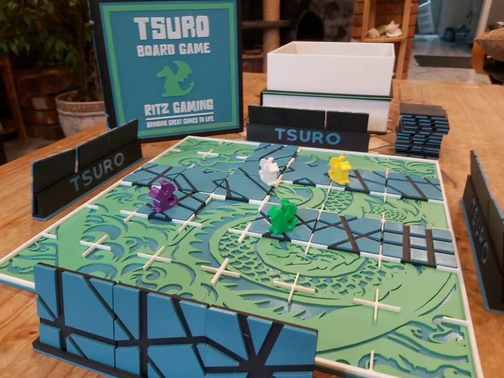TSURO BOARDGAME - Bookcase Edition by Ritz MakerWorld: Download Free 3D ...