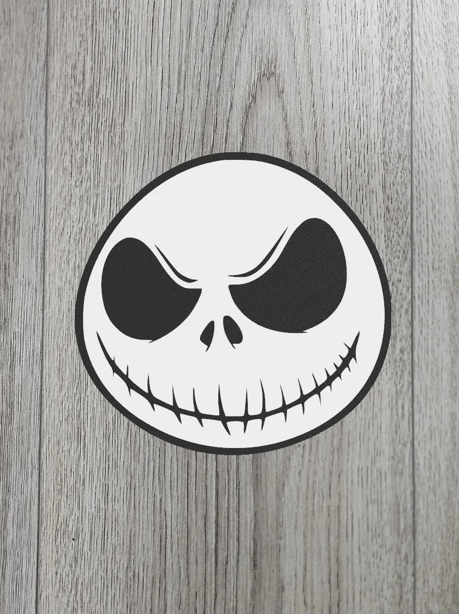 Jack Skellington face Coaster by Treedy MakerWorld: Download Free 3D Models