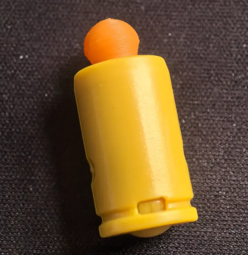 A toy projectile designed to replenish spent projectiles, weight ...