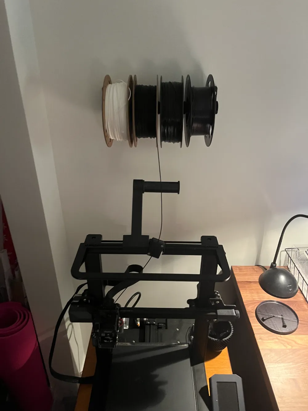 Adjustable Wall-Mounted 3D Printer Filament Holder by raphcan - MakerWorld