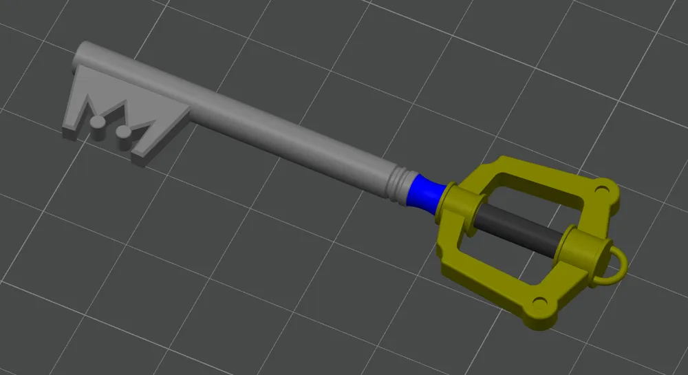 Kingdom Hearts Keyblade Keychain by CutterSTL MakerWorld: Download Free ...
