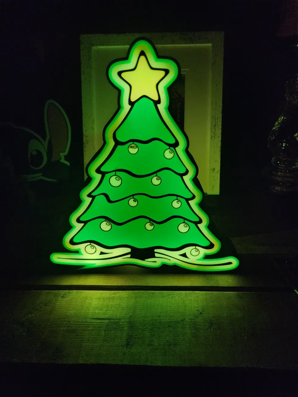 Christmas Tree Light Box/LED Lamp - Free 3D Print Model - MakerWorld