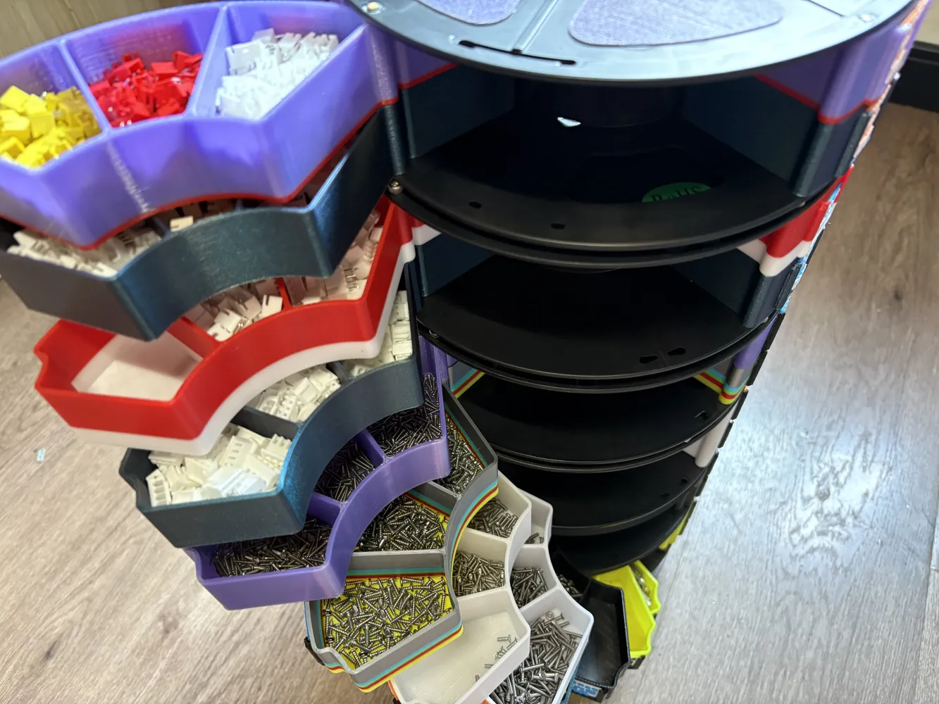 Filament Spool Storage Tower - Customizable - With Classification ...