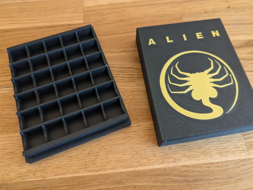 Alien Dice Box Remixed by Delta Designs MakerWorld: Download Free 3D Models