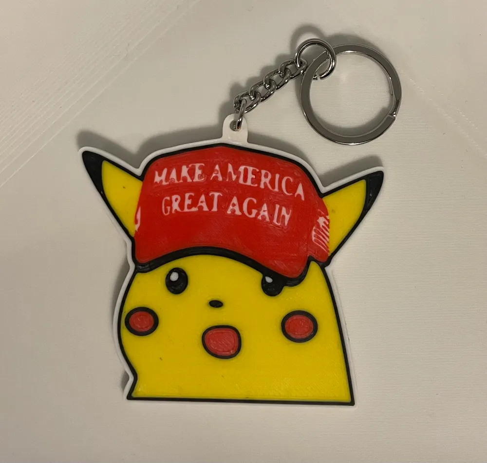 Pikachu Face MAGA by Cubby - MakerWorld