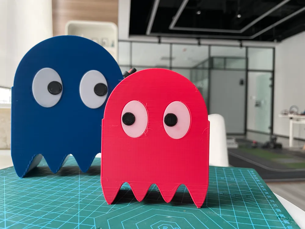 Pacman ghost desk decoration box (vase) by neal.mi - MakerWorld