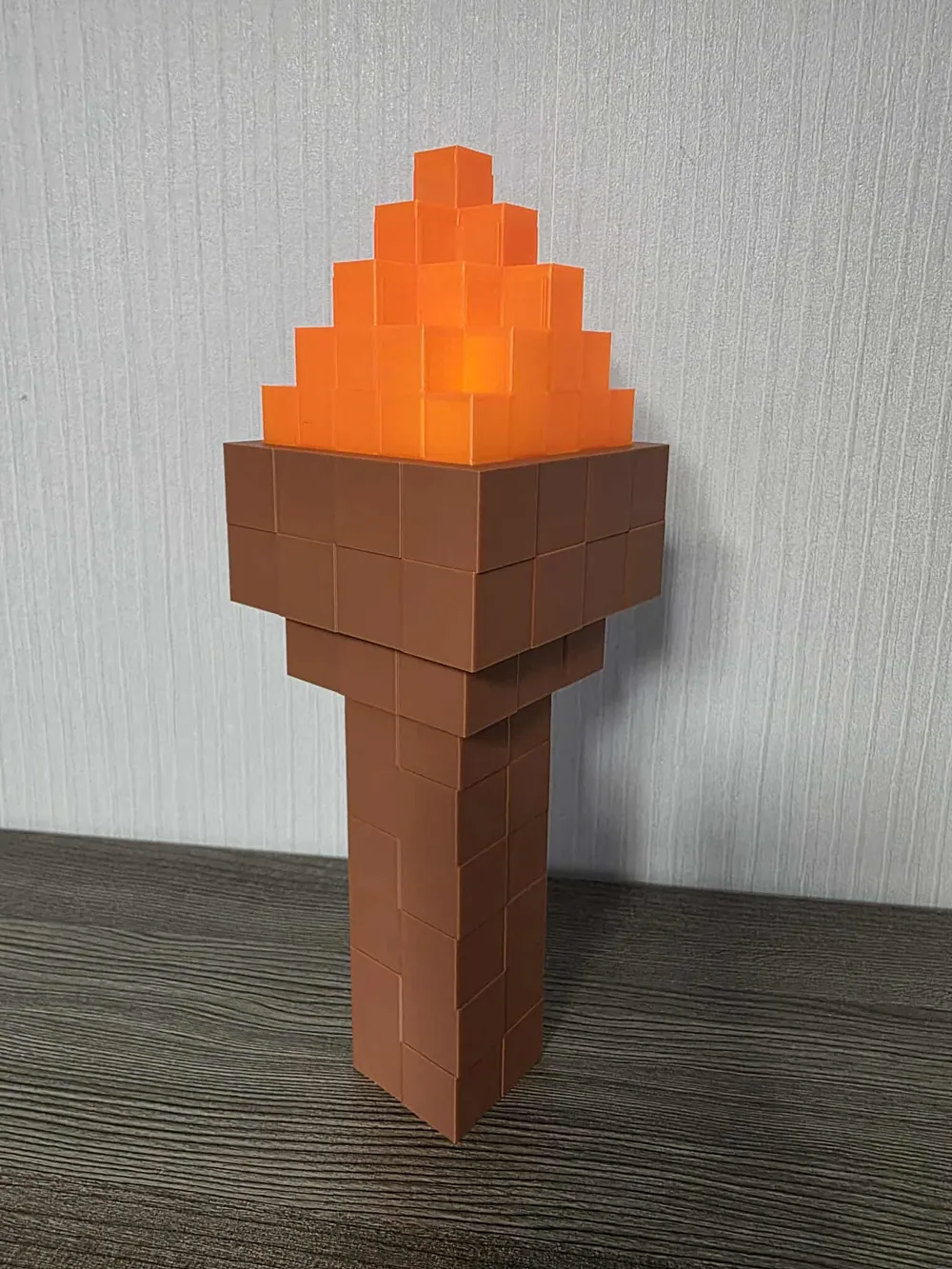 Minecraft Torch * for LED Tealight * ~ 28 cm NoAMS - Free 3D Print ...