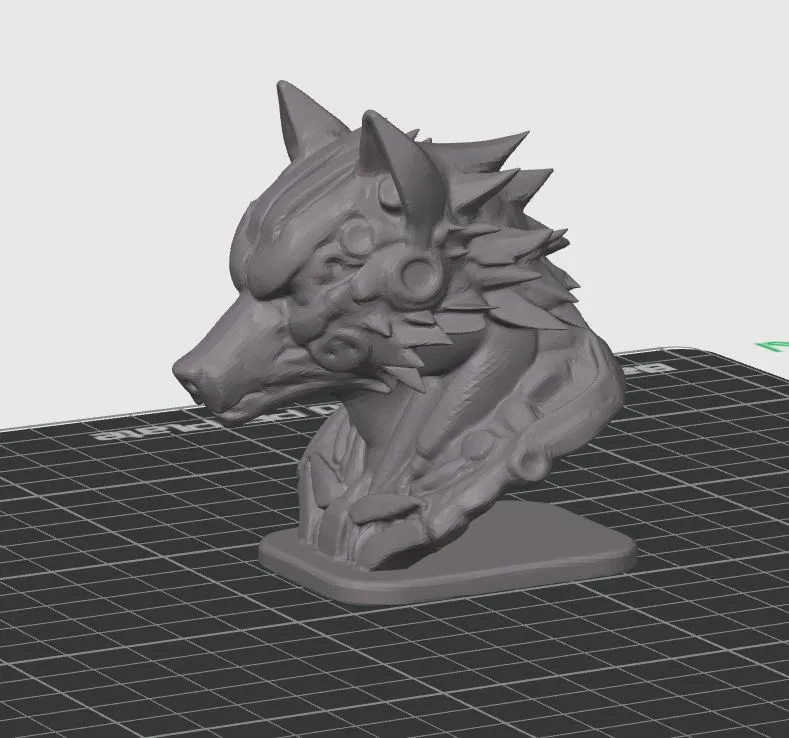 CyberWolf Head by orenlibaneMakerWorld: Download Free 3D Models