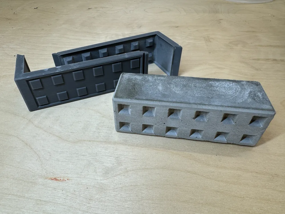 6x2 Concrete Block Mold - Free 3D Print Model - MakerWorld