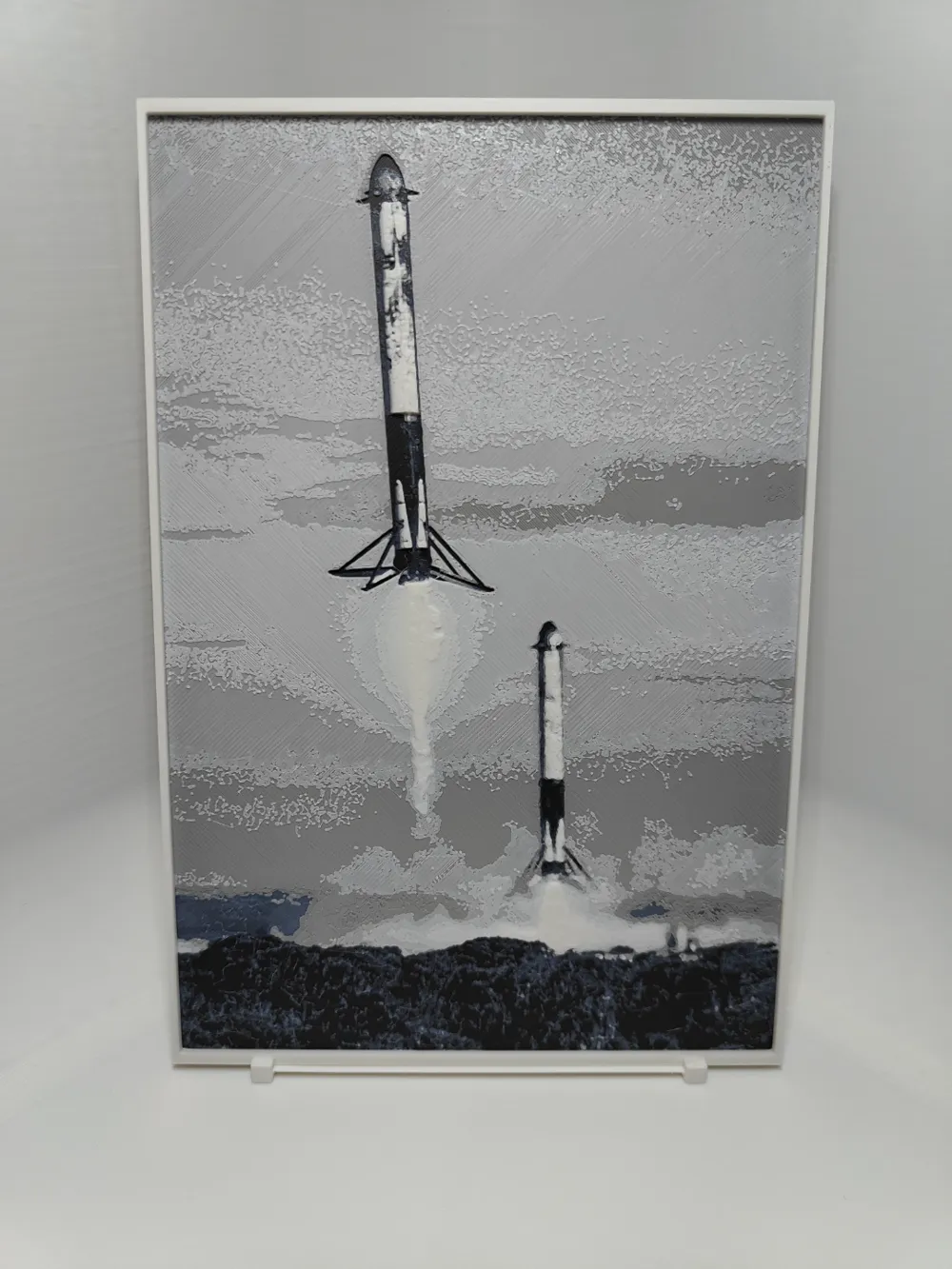 Falcon Heavy side boosters landing - HueForge by BeaN - MakerWorld