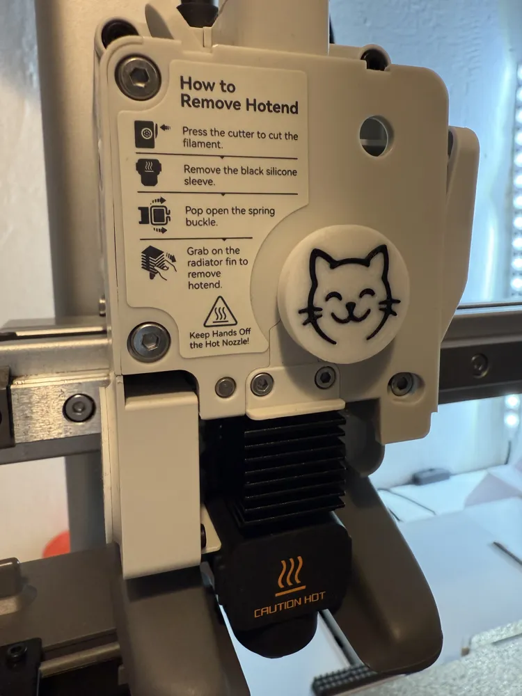 Cute Cat Extruder Wheel / Extruder Cap A1 by extrakaese MakerWorld ...