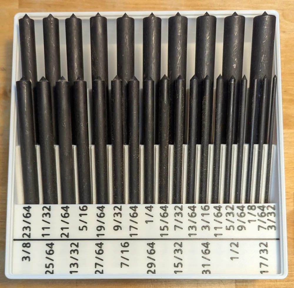 Transfer Punch Organizer Gridfinity SAE by JoeMalovich - MakerWorld