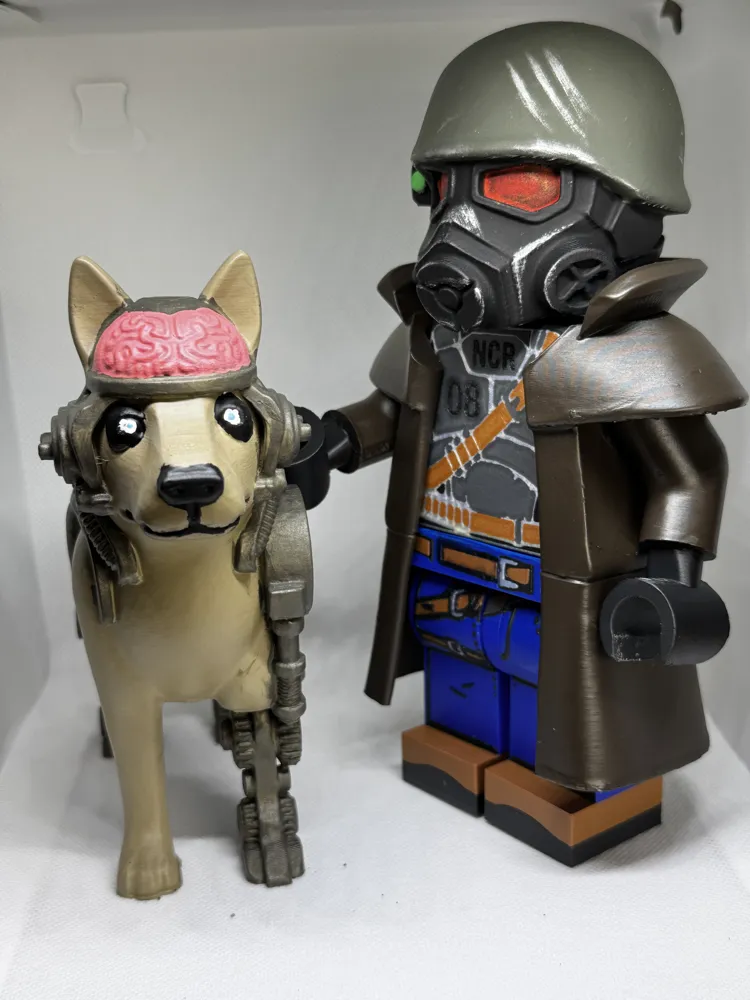 Rex The Cyberdog - Brick Man Giant 500% - Free 3D Print Model - MakerWorld