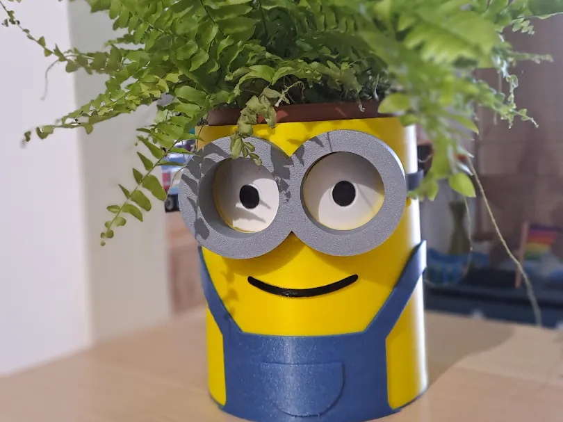 Minion flower pot with water level by 3D Fun design MakerWorld ...