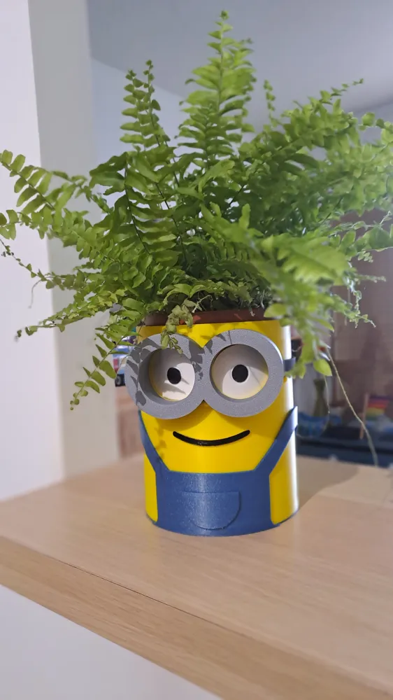 Minion flower pot with water level by 3D Fun design MakerWorld ...